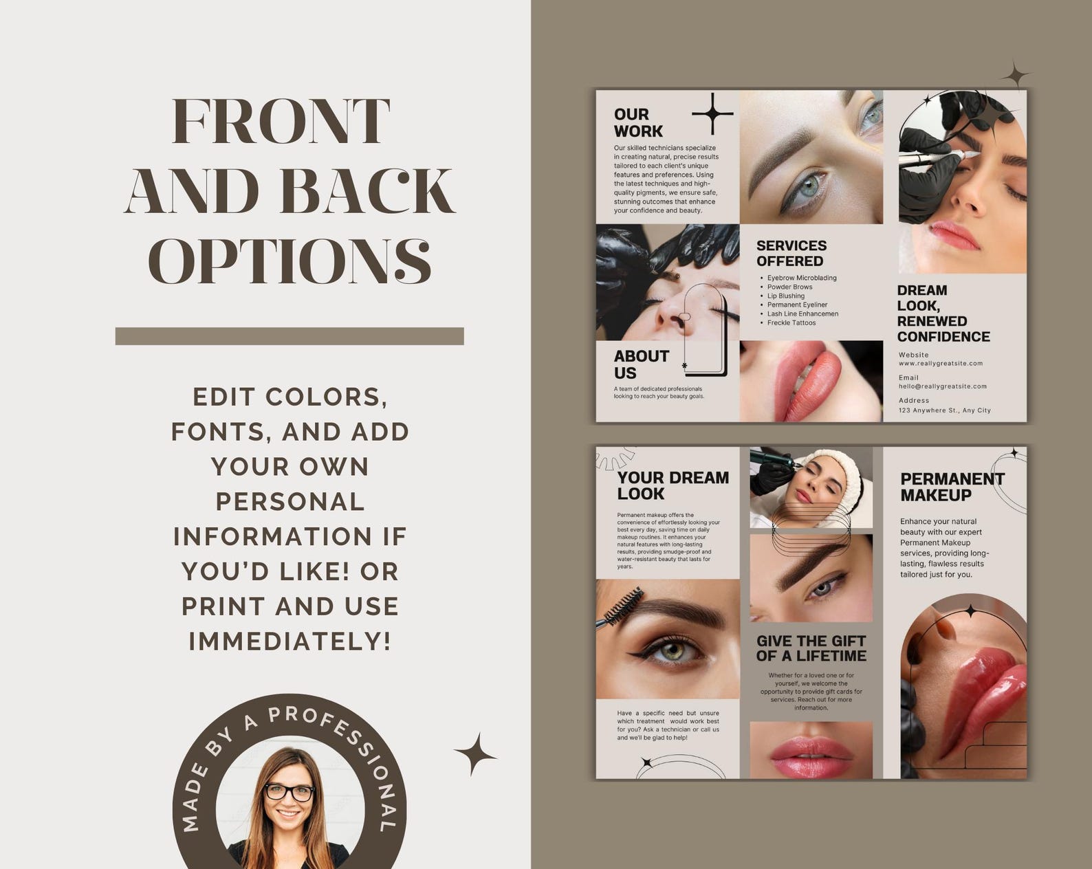 PMU Brochure, Permanent Makeup Brow Business, Lip Blushing ...