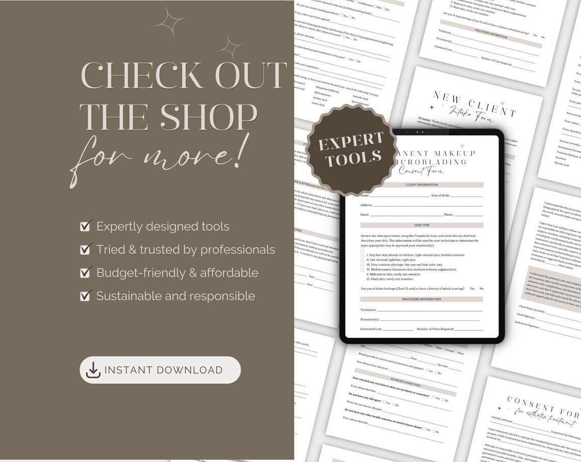 Facial Forms Bundle for Estheticians and Med Spas: Consent Forms ...