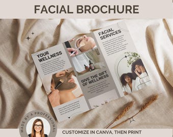 Facial Brochure, Facial Treatments Flyer, Advertising Office Decor ...
