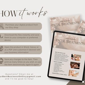 Facial Treatments Flyer for Esthetician & Med Spa: Facial Poster ...