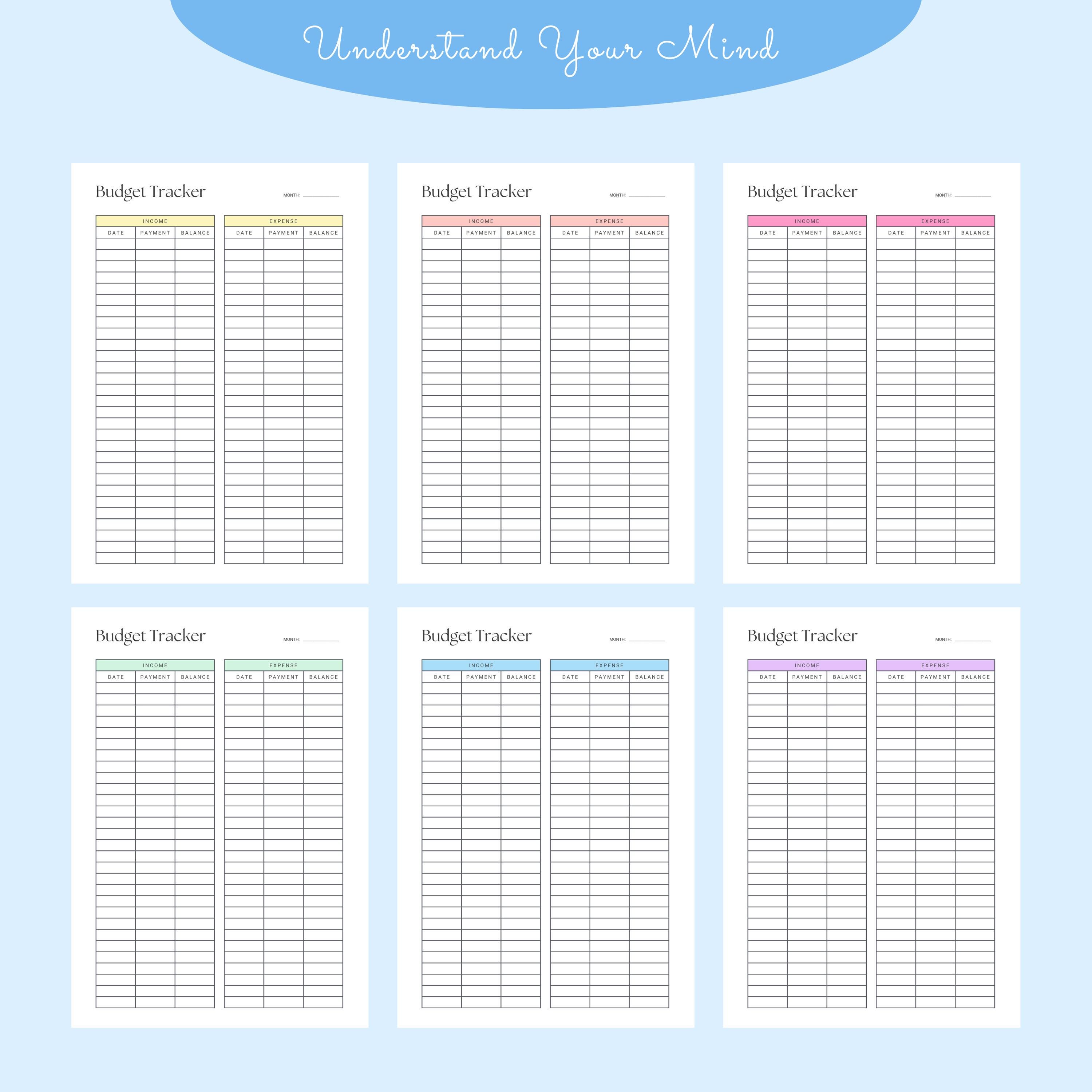 Budget Log - Expense Log Printable - Expense Tracker - Spending Sheet ...