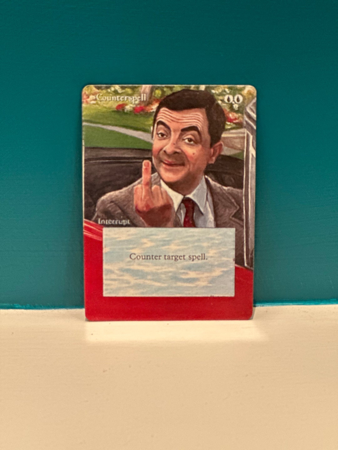 Mtg Magic the Gathering Mr Bean Counterspell - Etsy