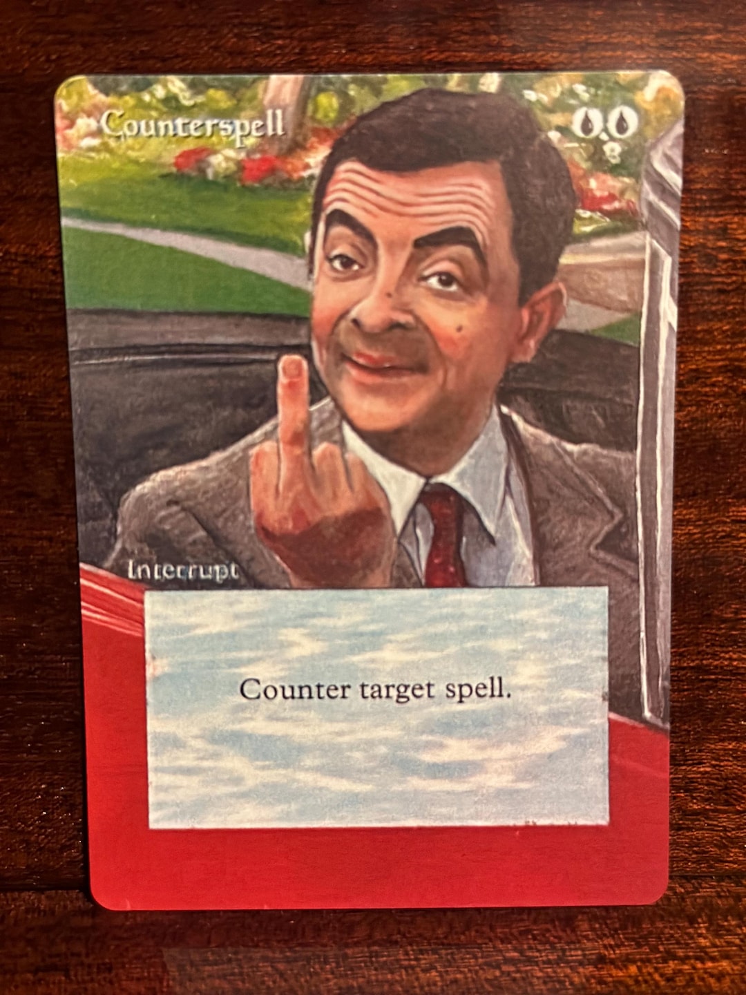 Mtg Magic the Gathering Mr Bean Counterspell - Etsy
