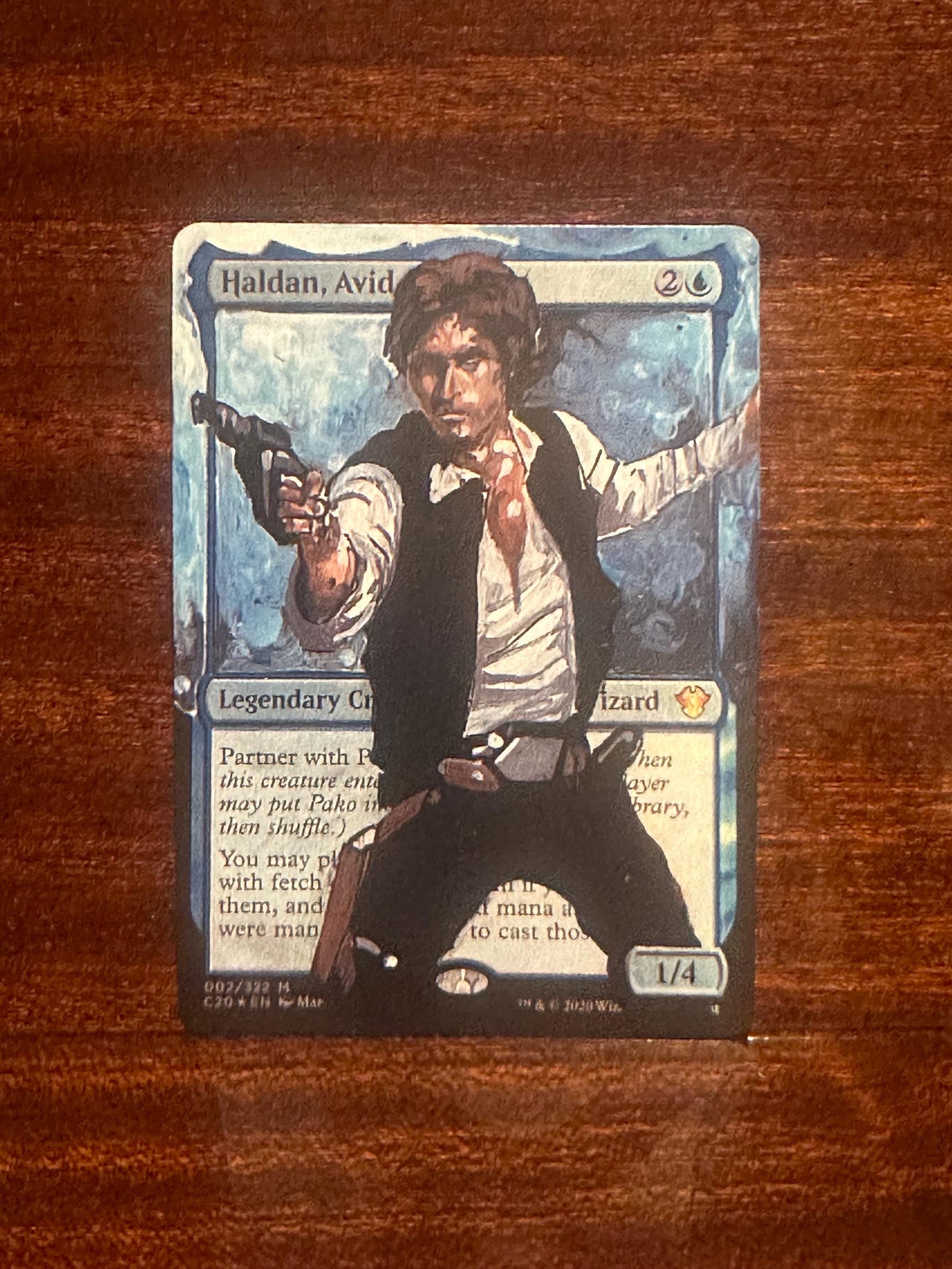 Mtg Magic the Gathering Star Wars Han Solo: Haldan, Avid Arcanist Alter ...