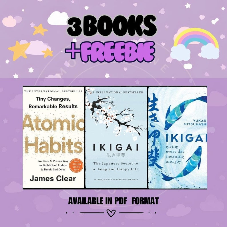 Ikigai | Self-help Books | Freebie Books | Book Bundle - Etsy