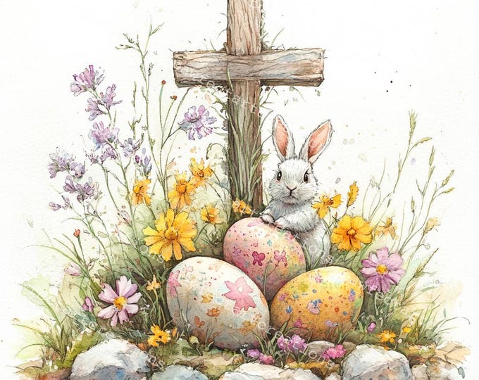 10 X Easter Christian Cross Scenes Clipart Bundle, High Quality JPG ...
