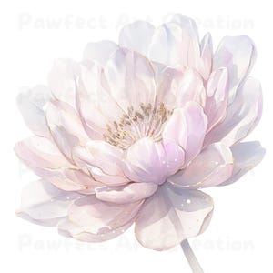 15 Abstract Flowers Clipart, Pink Purple Gold Flower, Flowers Print ...