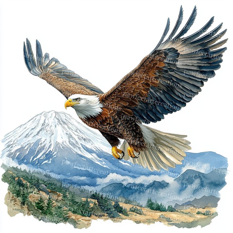 Flying Birds Watercolor - Etsy