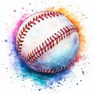 17 Sport Balls Watercolor Clipart: Sports Sublimation (digital Craft ...