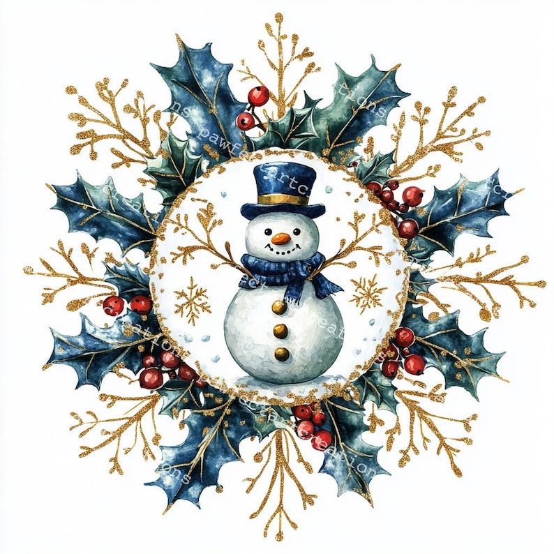 18 Christmas Snowflake Clipart, Winter Art, Xmas Snowflake, Christmas ...
