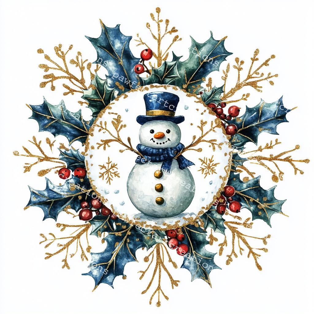 18 Christmas Snowflake Clipart, Winter Art, Xmas Snowflake, Christmas ...