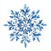 Watercolor Snowflake Clipart: Winter Craft Graphics (digital Download ...