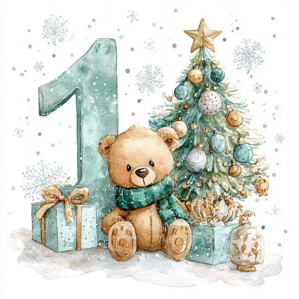 26 First Christmas Clipart, Baby Boy& Girl 1st Christmas Eve, Christmas ...