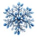 Watercolor Snowflake Clipart: Winter Craft Graphics (digital Download ...