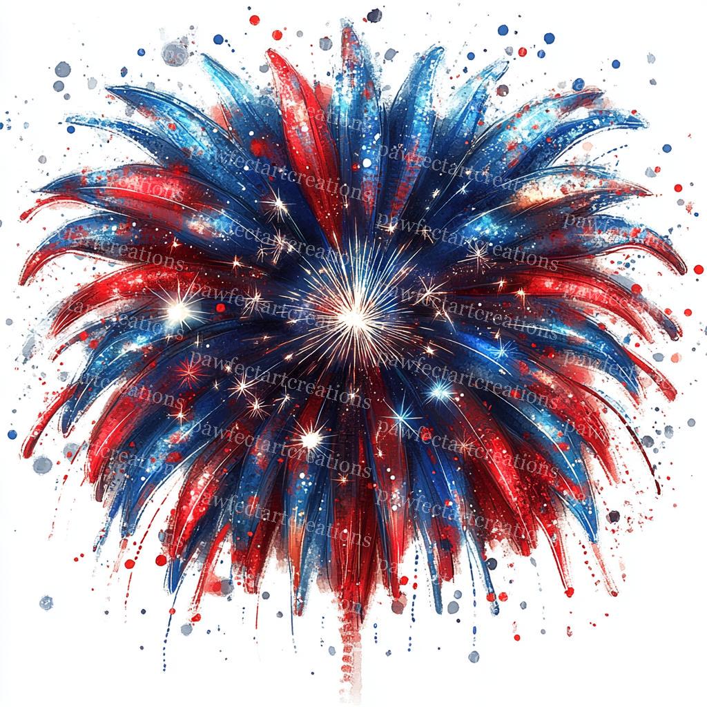 Fourth Of July Fireworks Clipart