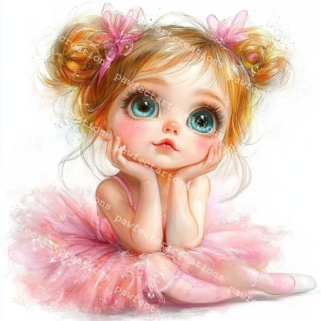 16 Cute Pink Ballerina Clipart,cute Baby Girl, Little Girl Ballerina ...