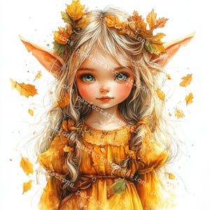 10 Autumn Elf Clipart, Fall Elf, Cute Elf, Fall Scrapbooking,printable ...