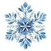 Watercolor Snowflake Clipart: Winter Craft Graphics (digital Download ...