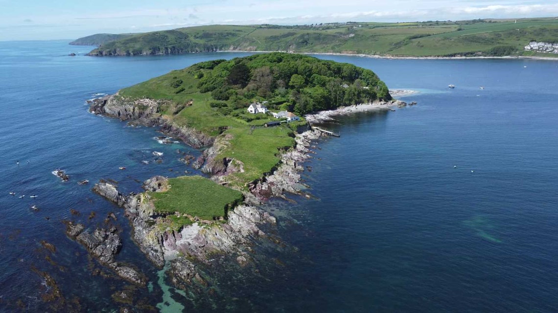 Birds Eye View, Looe Island, Looe, Cornwall, Holiday - Etsy