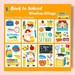 8 Sheets Back to School Window Clings Reusable Static Stickers for ...