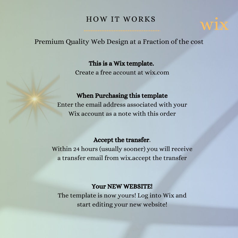 WIX Website Template - Minimalist Design - Professional Website - Clean ...