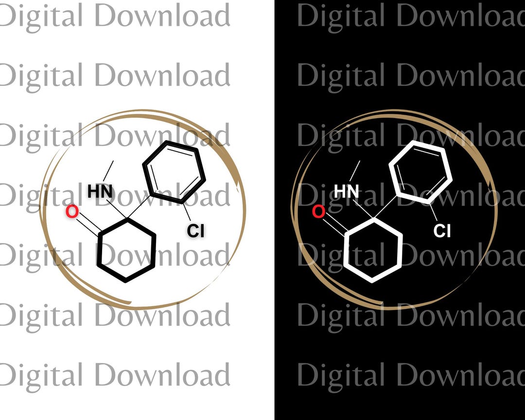 Ketamine Molecule SVG, Ketamine Svg, Ketamine Png, Ketamine Molecule ...