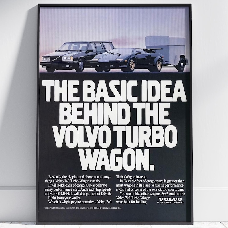 Volvo Poster - Etsy UK