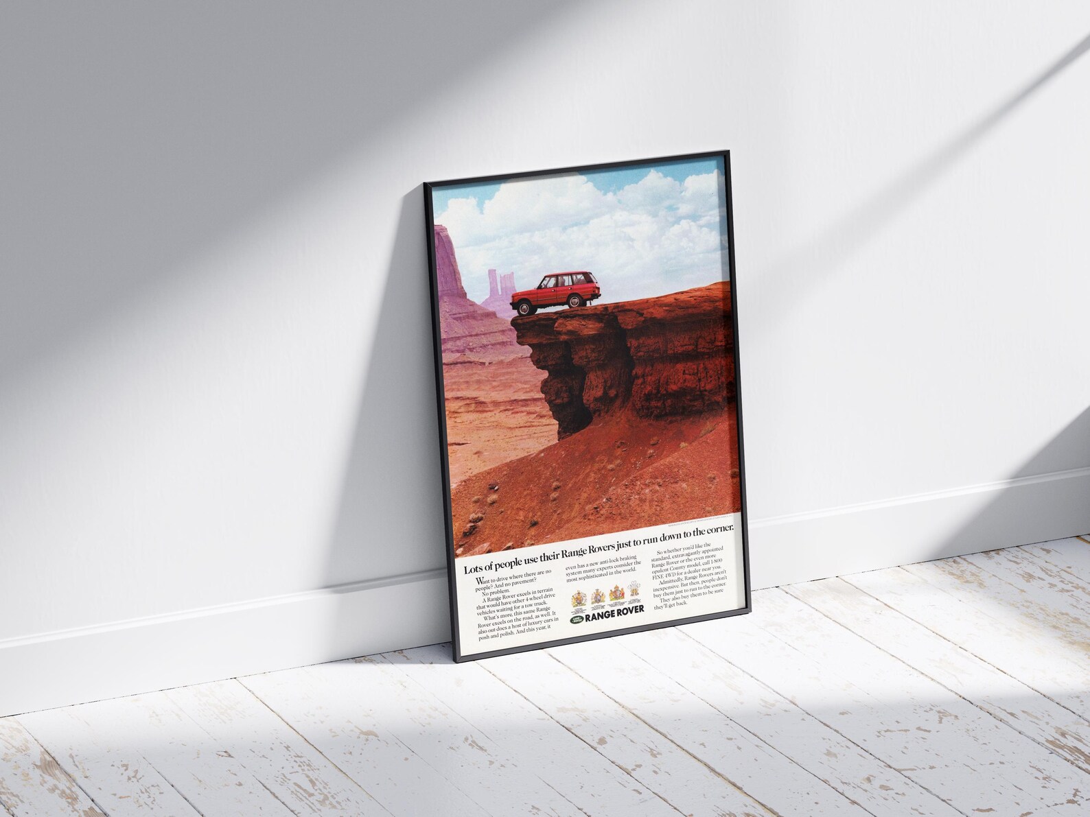 Range Rover Classic Poster Advert Vintage Retro Classic Art Print ...