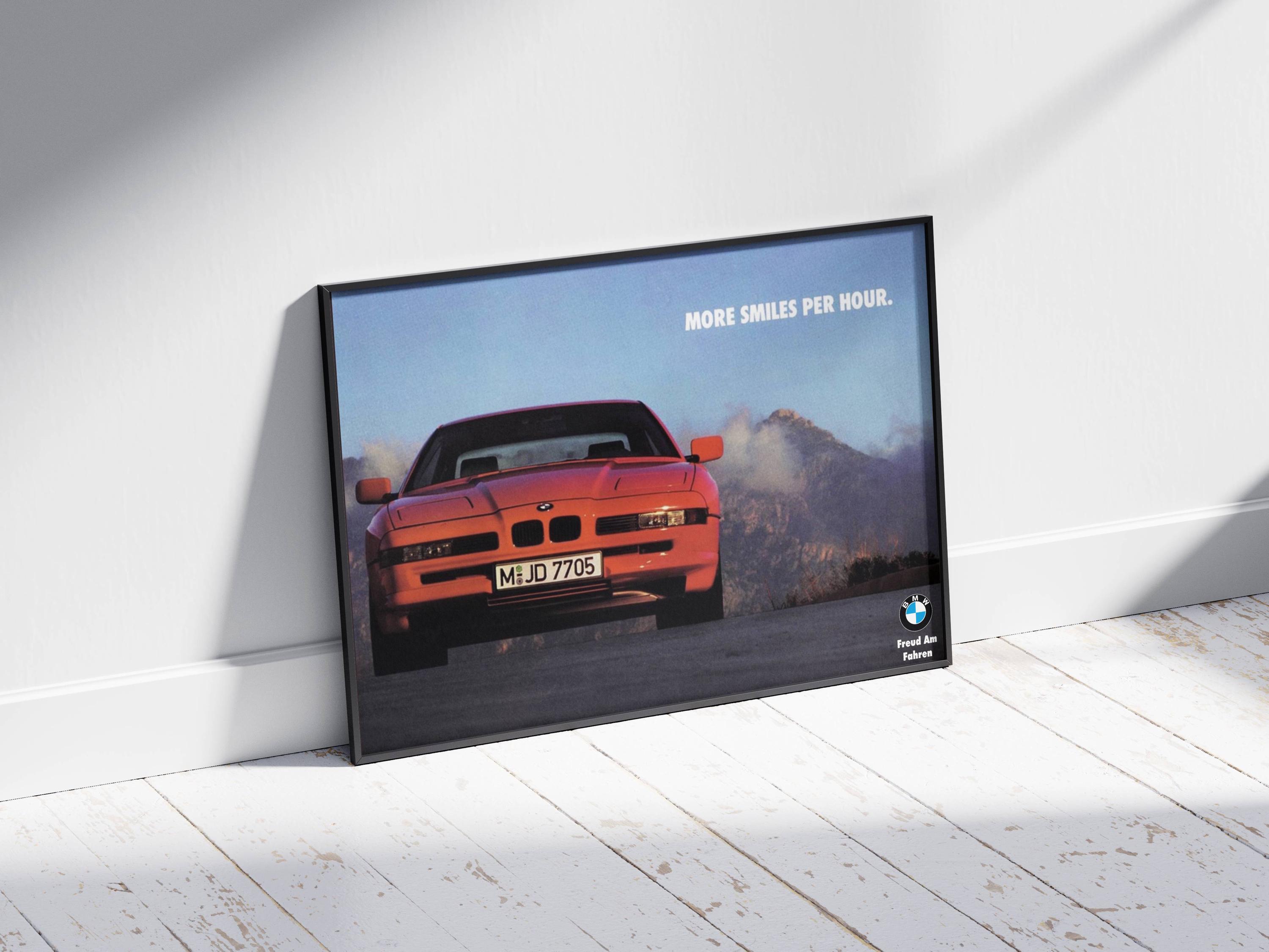 BMW M1 Poster Magazine Advert Authentic Vintage Retro Classic Art Print ...