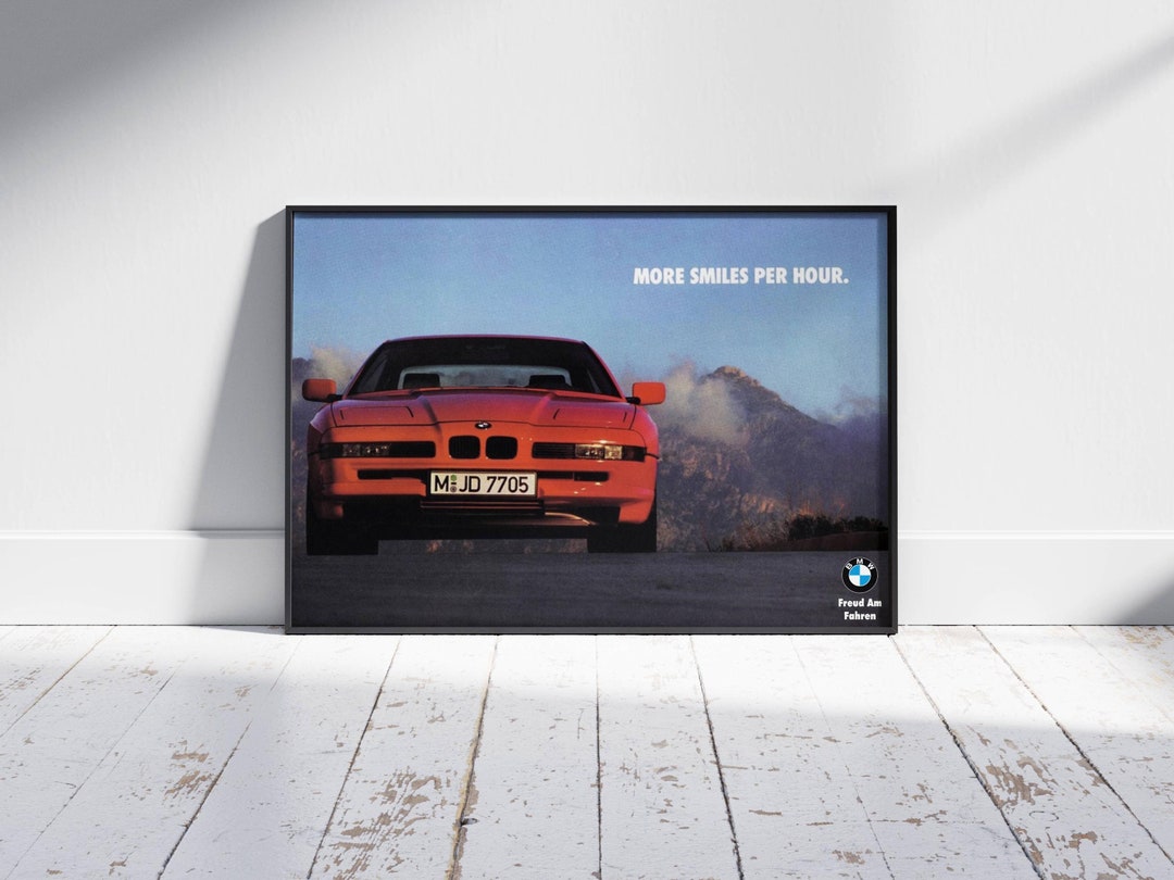 BMW M1 Poster Magazine Advert Authentic Vintage Retro Classic Art Print ...