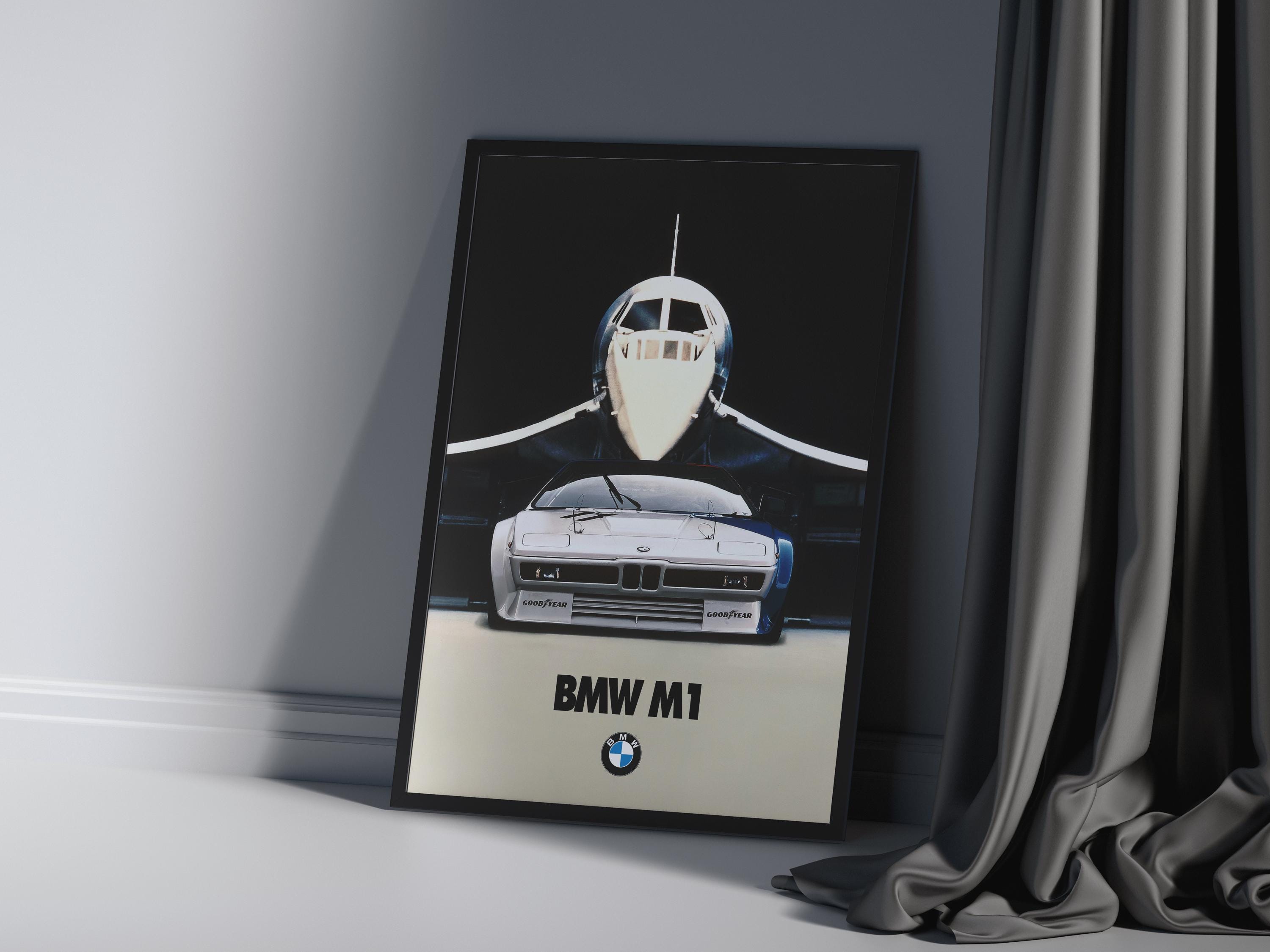 BMW M1 Poster Art Print, Concord Poster Art Print, Wall Decor, Garage ...