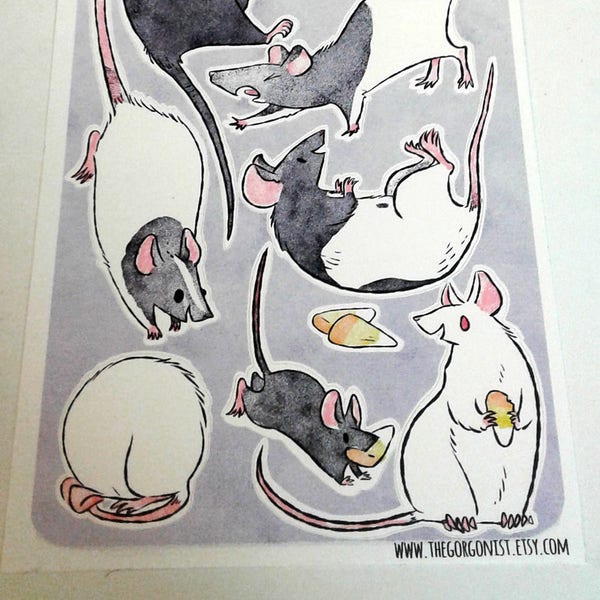 Rat Sticker - Etsy