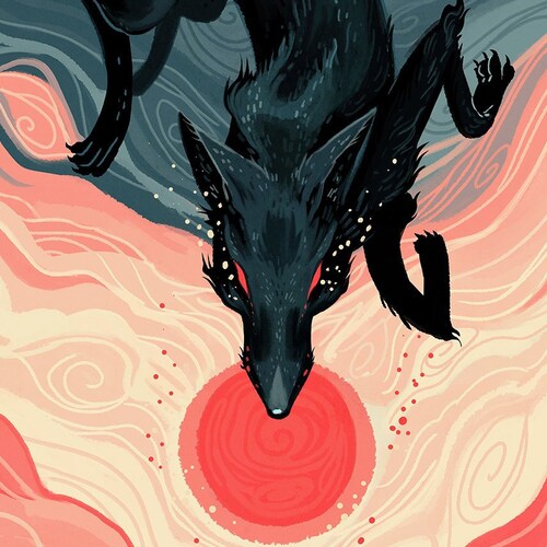 Tiangou Swallows the Sun 8x12 in Art Print | Etsy