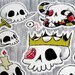 Skull Sticker Sheet | Etsy