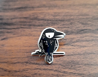 Support Your Local Murder Crow Pin - Hard Enamel - Stocking Stuffer ...