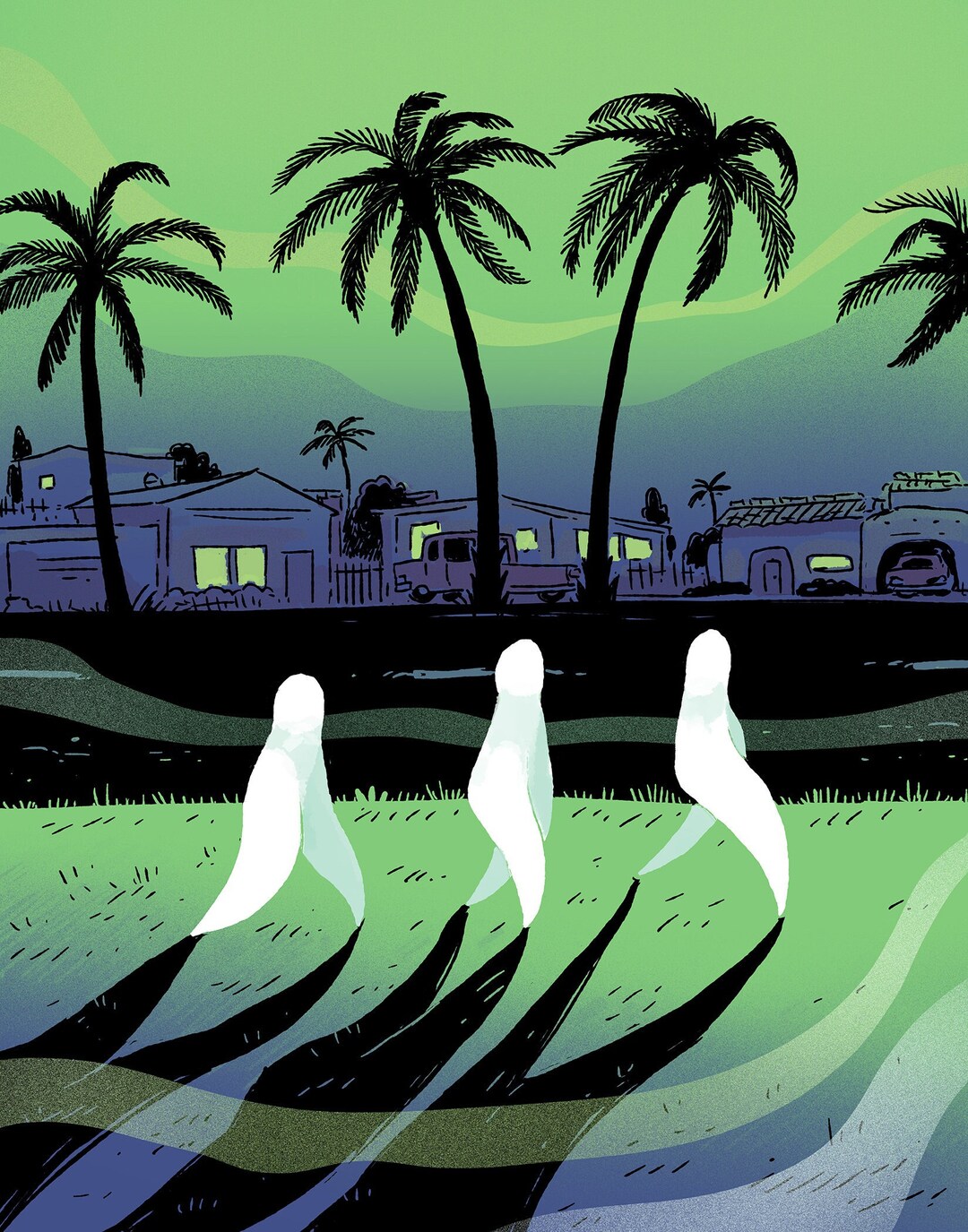 Fresno Nightcrawler Midnight Strut 8x10 Inch Art Print - Etsy