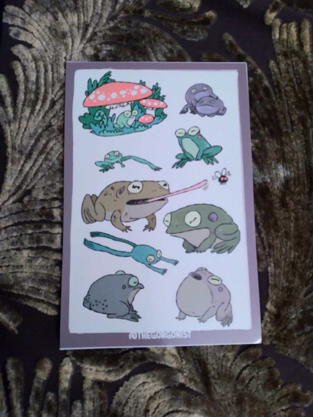 Cute Frog Sticker Sheet - Etsy