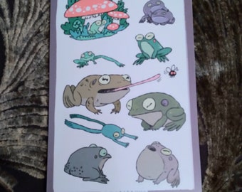 Desert Rain Frogs Sticker Sheet | Rain Frogs, Cute Animal Stickers ...