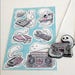 Haunted 80s Retro Dead Format Ghost Sticker Sheet - Etsy