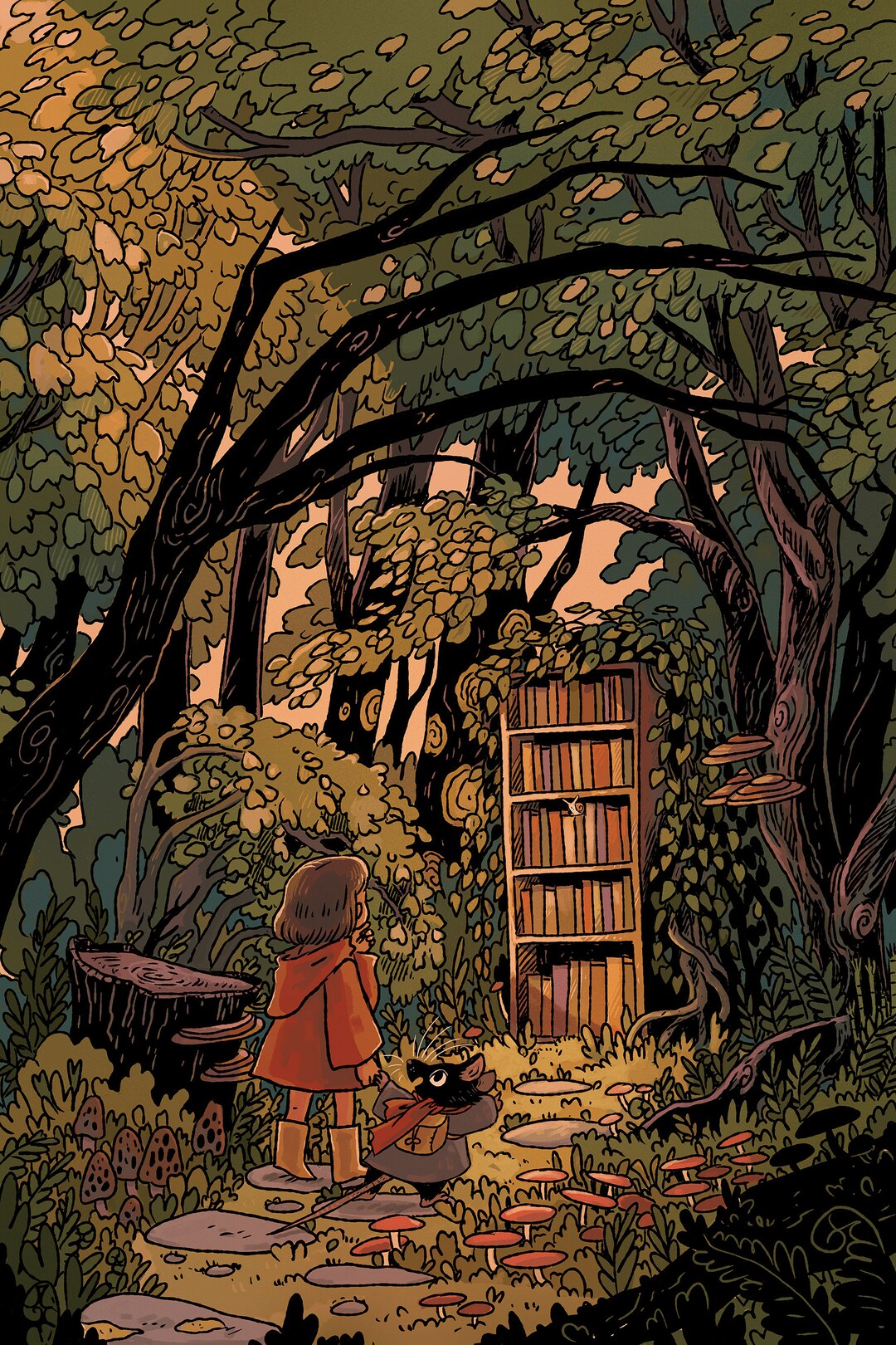 Words in the Woods 8x12 Inch Art Print - Etsy