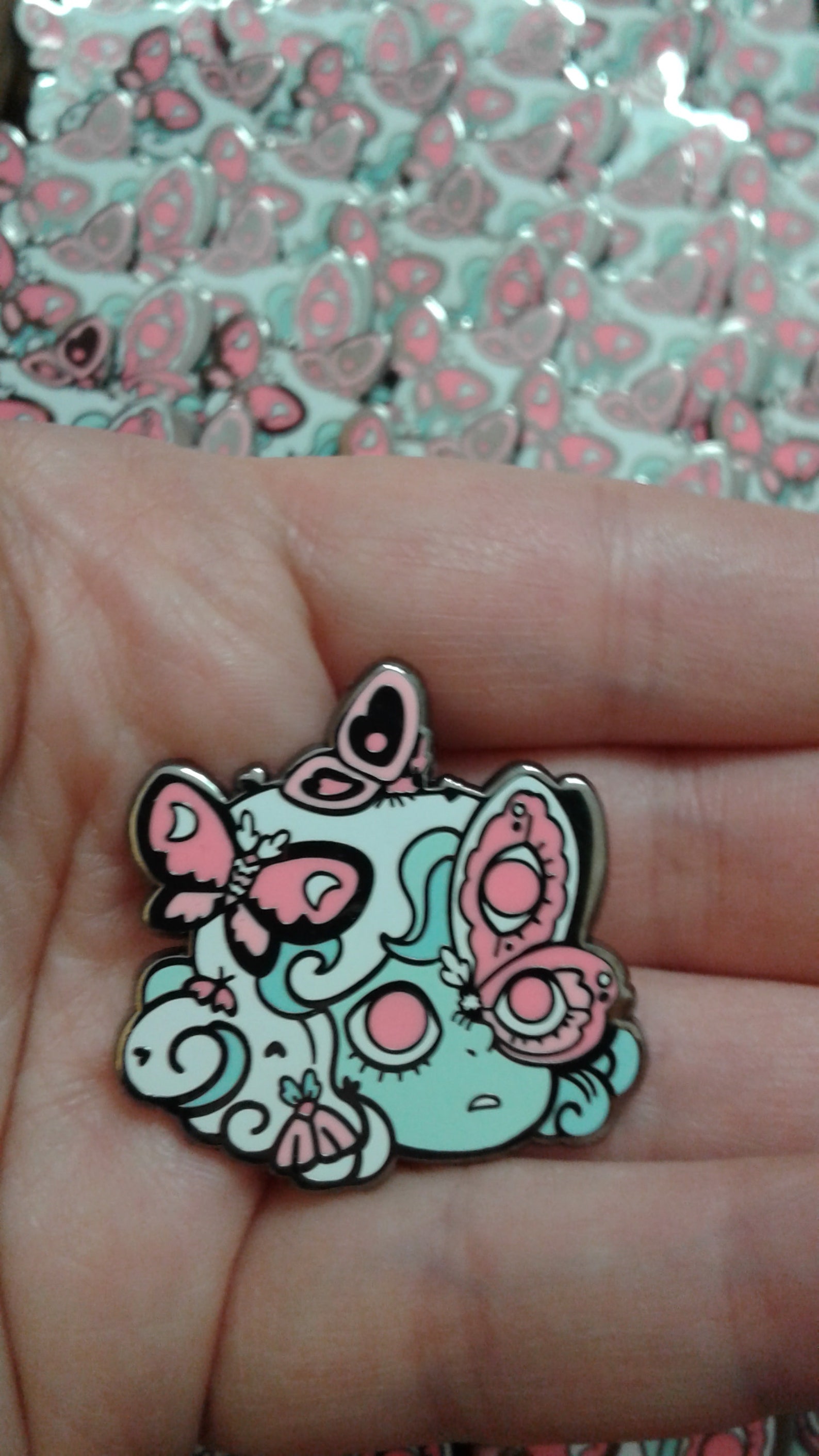 Moth Eye Girl Pastel Goth Creepy Cute Macabre Enamel Pin - Etsy