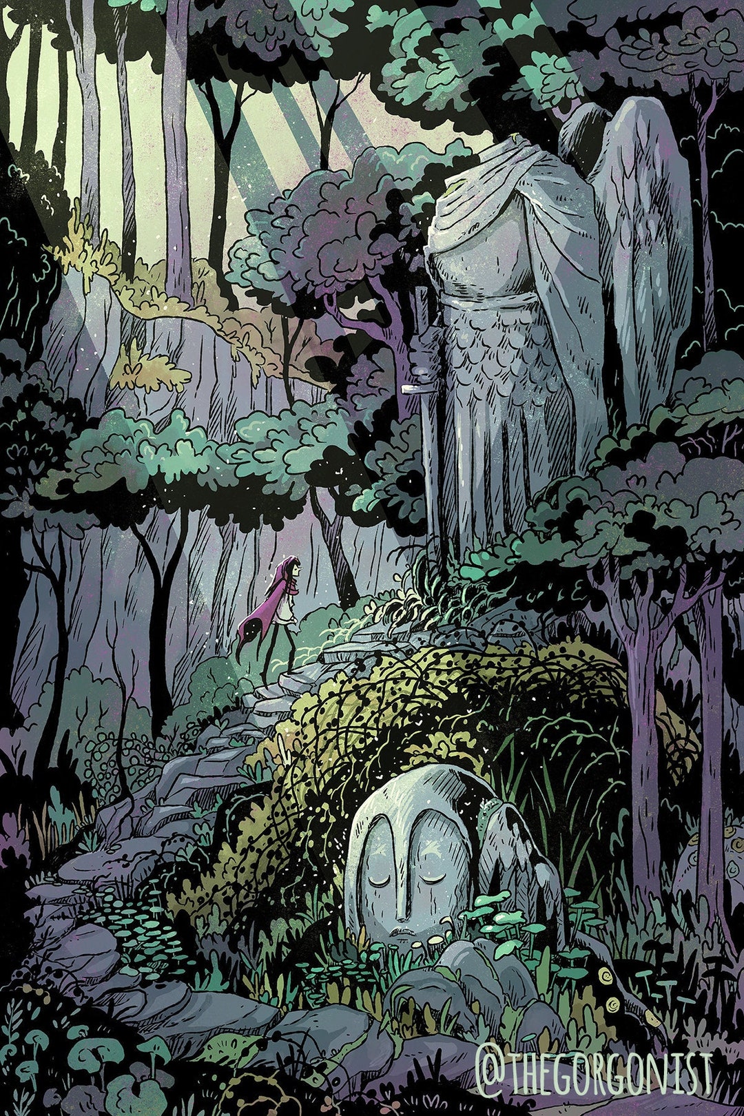 Headless Pass 8x12 Inch Fantasy Art Print - Etsy