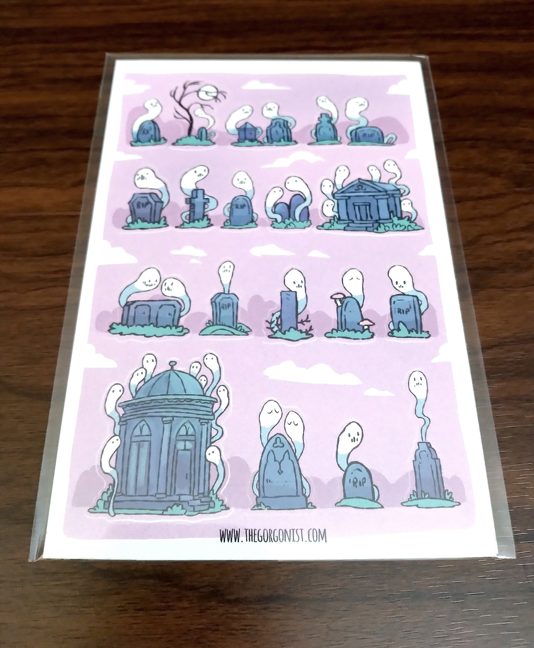 Tiny Graveyard Sticker Sheet - Etsy