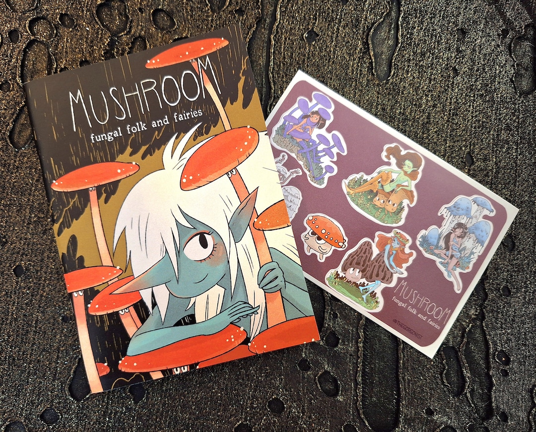 Mushroom Folk and Fairies Mini Art Book Zine - Etsy