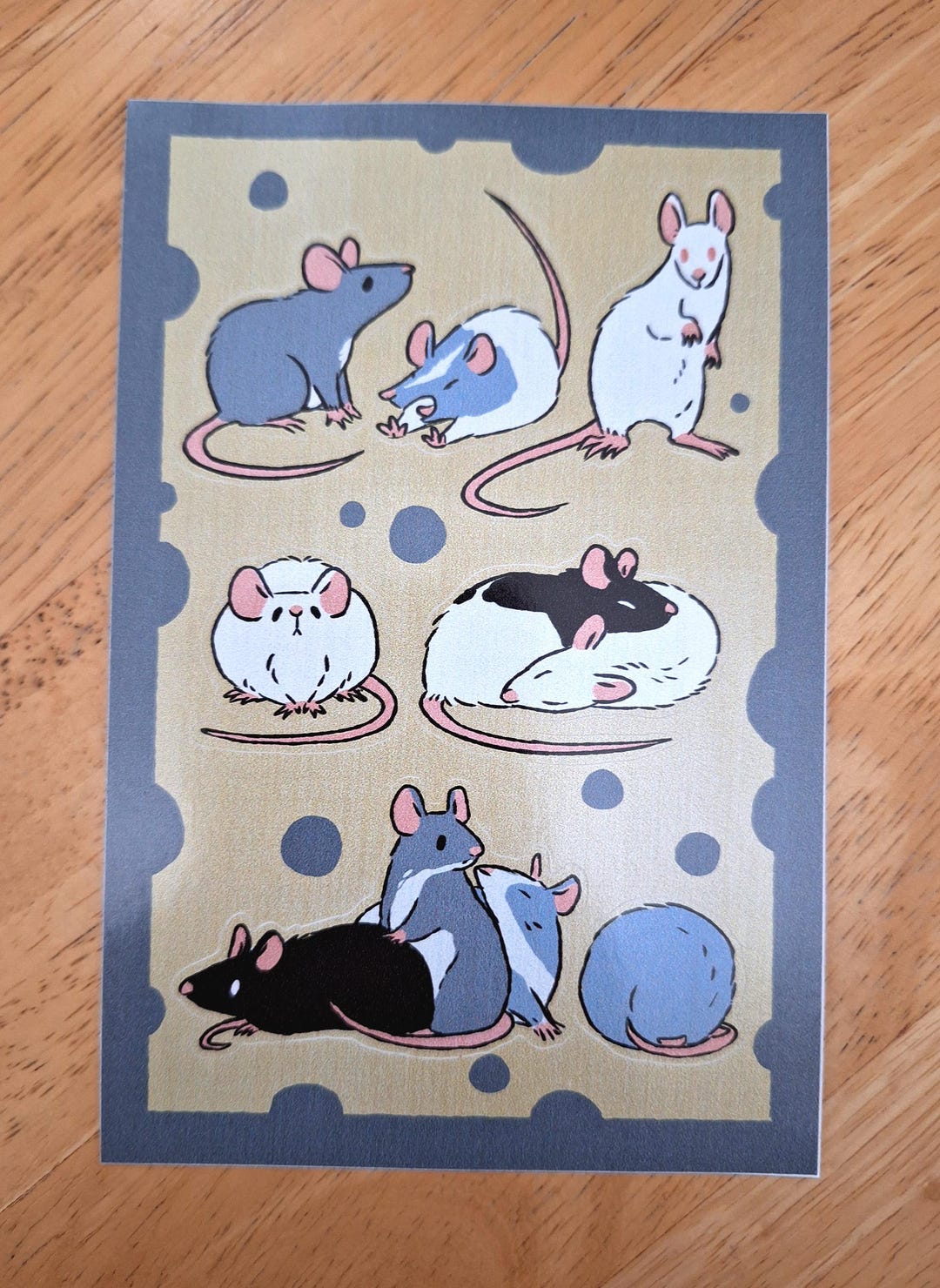 Cheesy Rats Kiss-cut Vinyl Sticker Sheet - Etsy