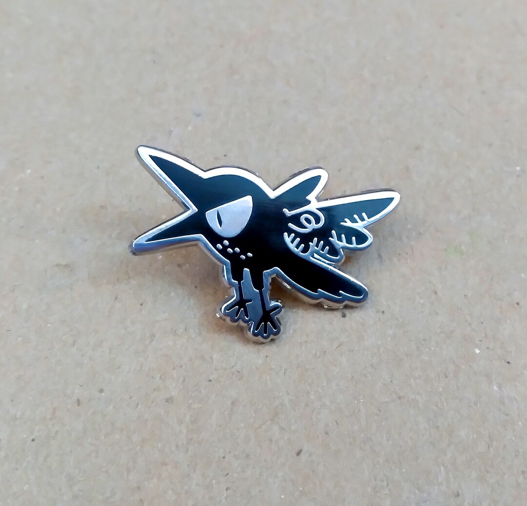 Cawing Crow Raging Raven Hard Enamel Pin - Etsy UK