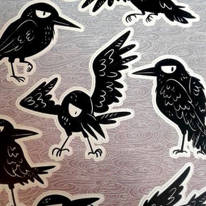 Sassy Crow Sticker Sheet - Etsy