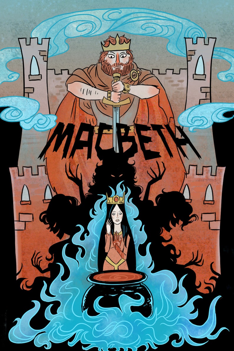 The Scottish Play 8x12 Macbeth Literature Mini Poster - Etsy