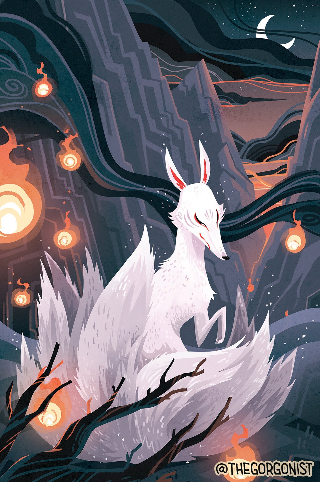 Foxfire 8x12 Art Mini Poster Print - Etsy