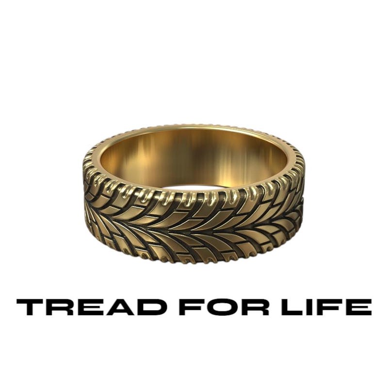 Tire Tread Ring - Etsy